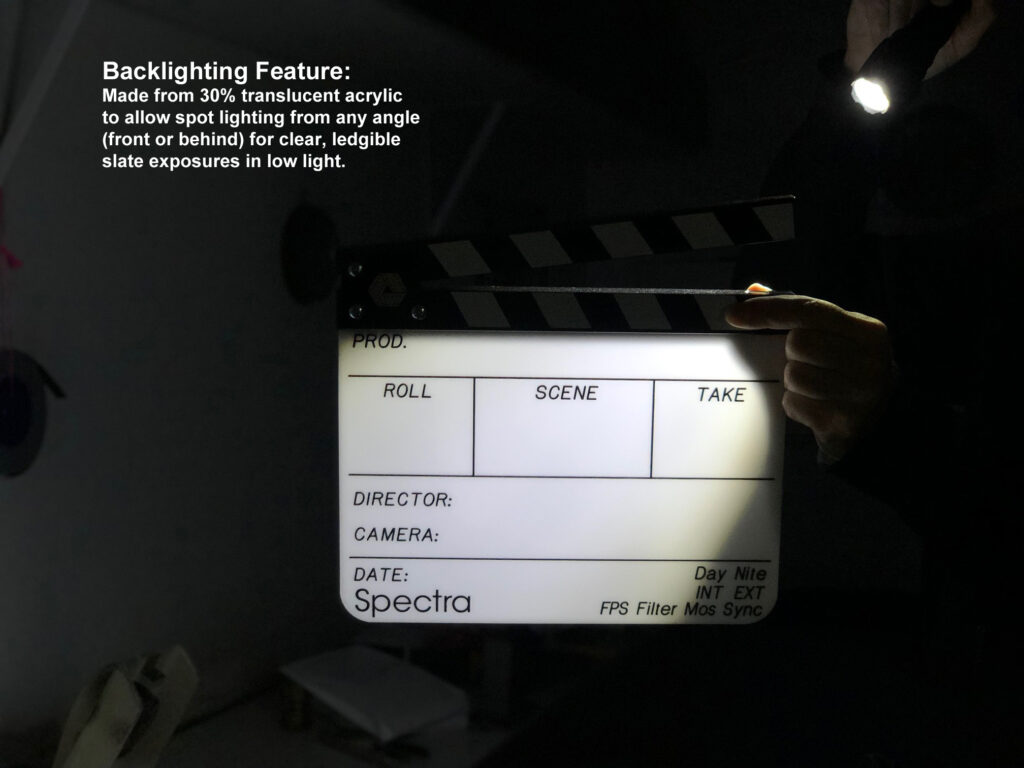 Professional Engraved Acrylic Camera Slate – Welcome to Spectra Film ...